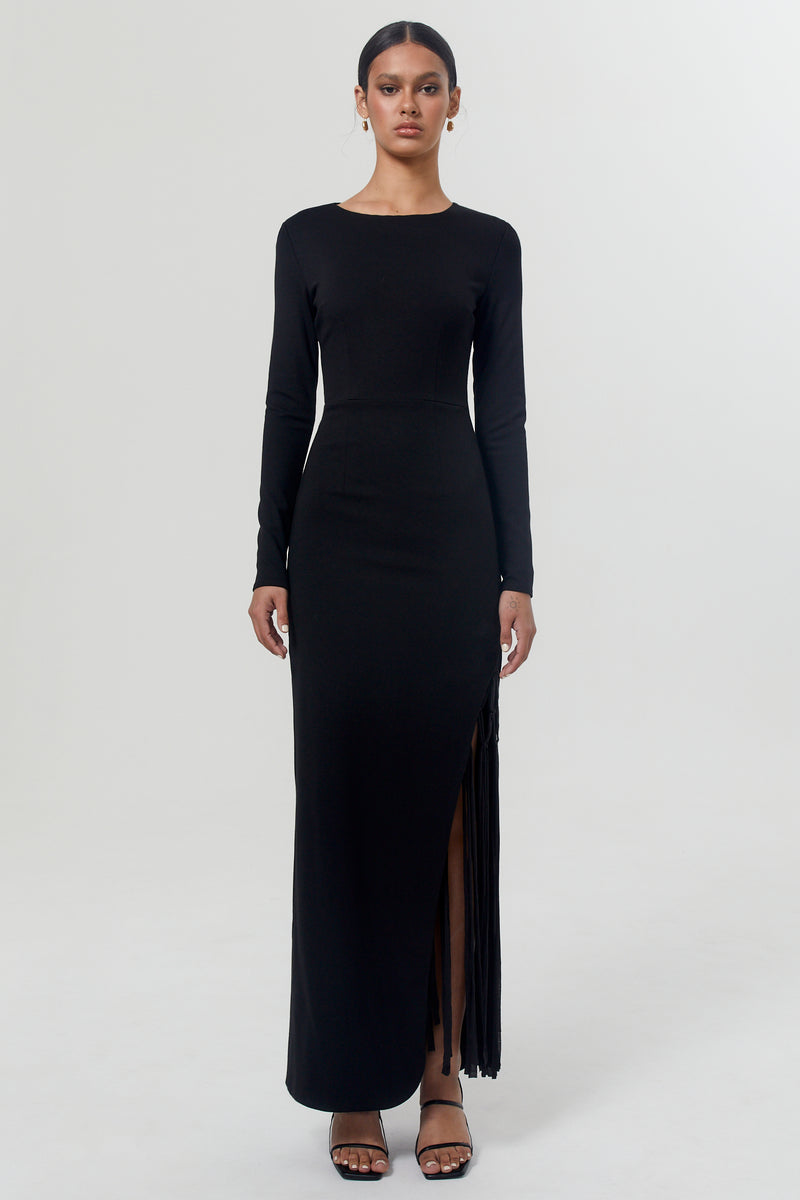 MAGGIE Open Back Dress, Black – MAARA Collective